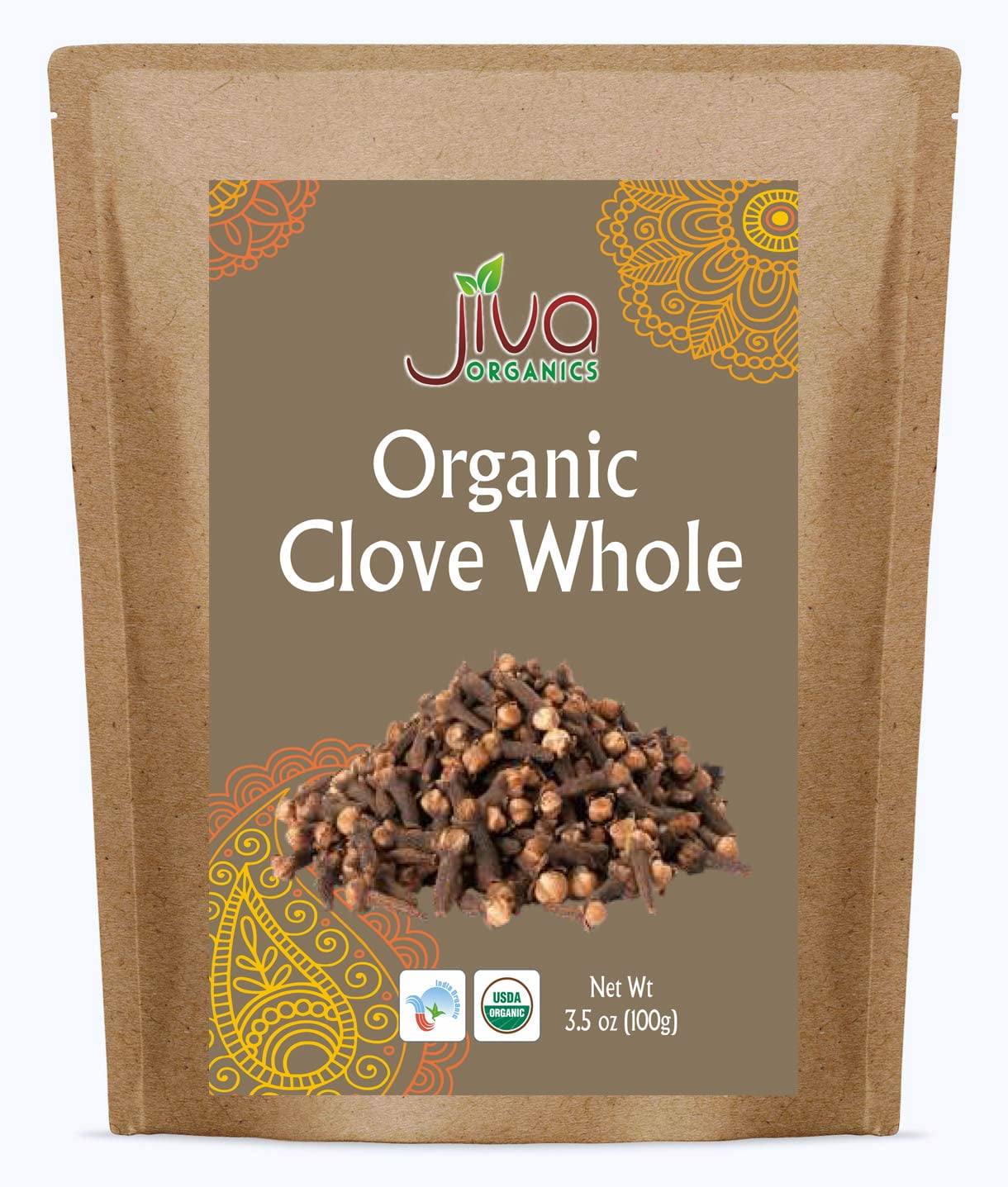 Jiva Organic Cloves Whole KEF28 3.5 Ounce Bag - Non-GMO, Non Irradiated ...