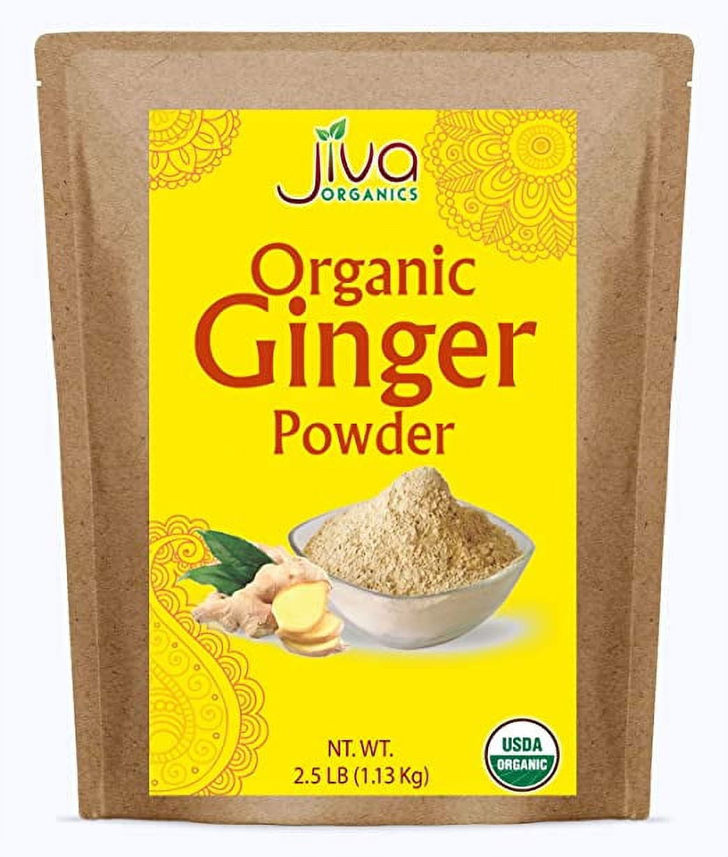 Jiva Organic Ginger Powder 2.5 Pound Bulk Bag - Non-GMO, Finely Ground ...