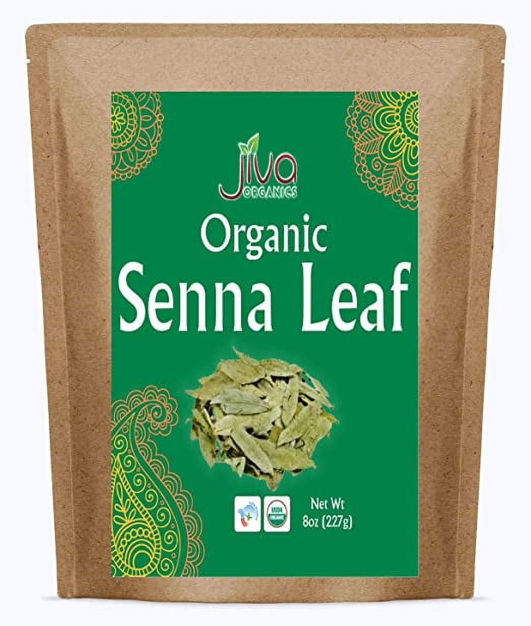 Jiva Organics Organic Senna Leaf 8 Ounce Bulk Bag - Cut & Sifted Tea ...