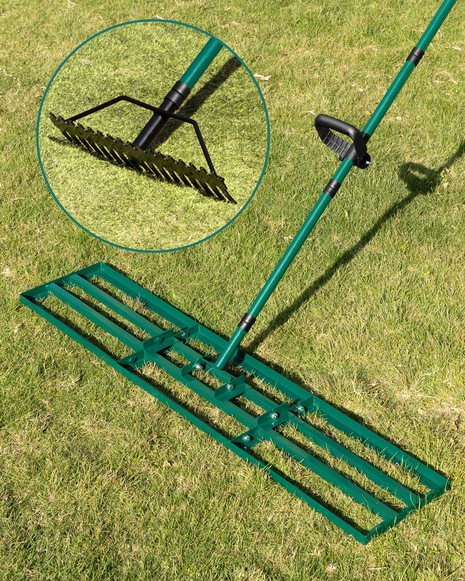JivaJot Lawn Leveling Rake 48x10'' with Bow Rake 17'', Yard Leveling ...