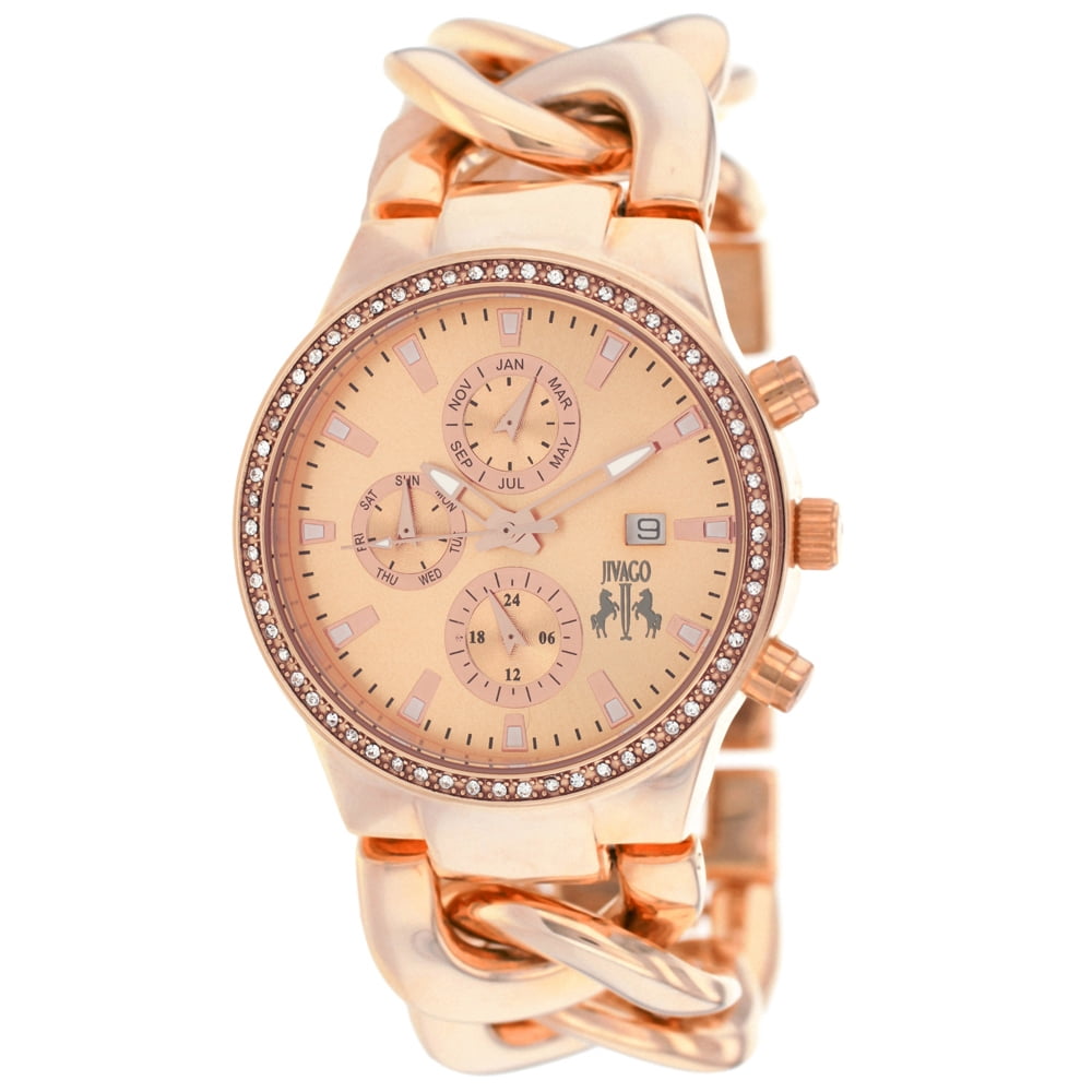 Jivago Women's Lev Rose Gold Dial Watch - JV1227 - Walmart.com