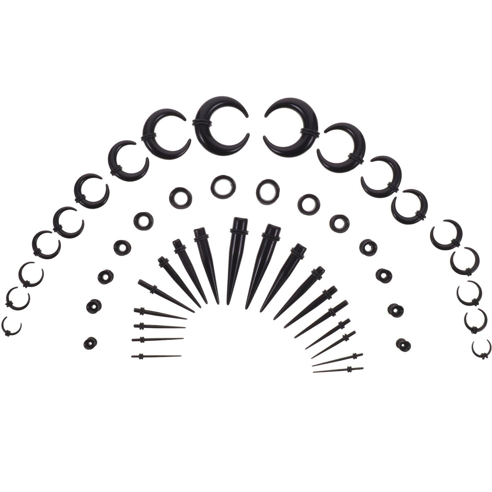 Jiyike 1 Set Ear Stretching Ear Tunnels Expander Septum Ring Plug ...