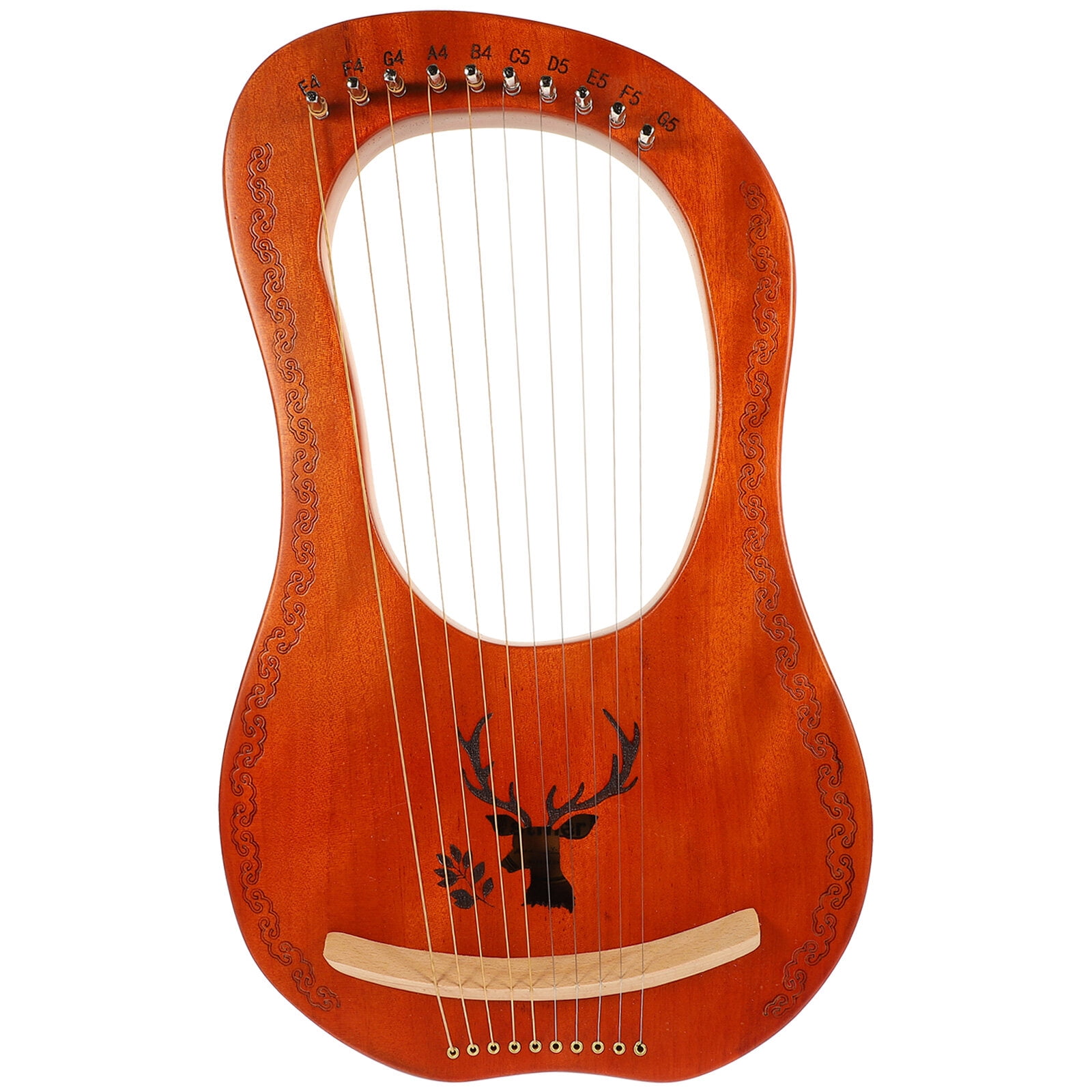 Jiyike 1 Set of Lyre Harp 10 String Lyre Harp Wooden Lyre Harp Delicate ...