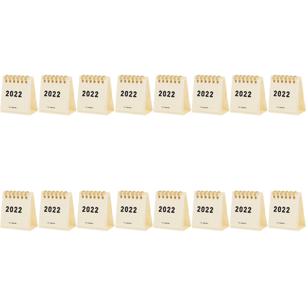 Jiyike 16 PCS Simple Mini 2022 Desk Calendar Desktop 2022 Mini Calendar ...