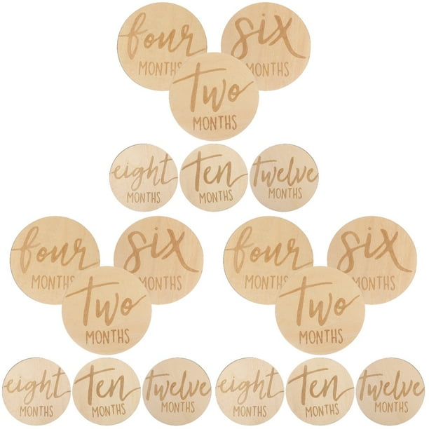 Jiyike 18 pcs Baby Monthly Milestone Marker Monthly Milestone Discs ...