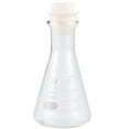 Jiyike 1PC Glass Flask Conical Flask with Cork for Laboratory Students ...