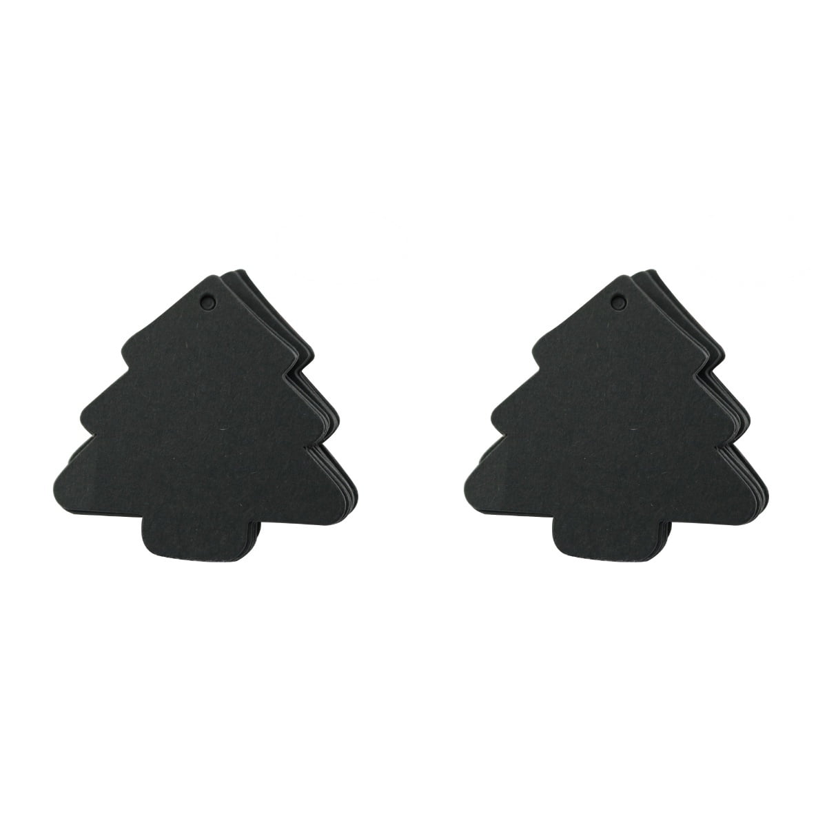 Jiyike 200 pcs Christmas Tree Shape Label Kraft Paper Vintage Blank ...