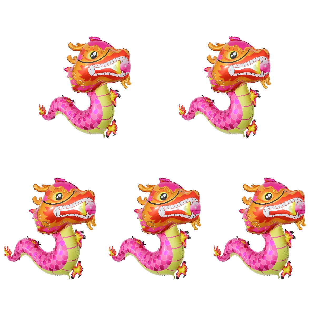 Jiyike 25 pcs Chinese New Year Balloons Dragon Shaped Balloons Spring ...