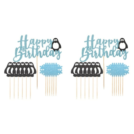 Jiyike 26 pcs Beautiful Cake Toppers Decorative Insert Cards Lovely ...