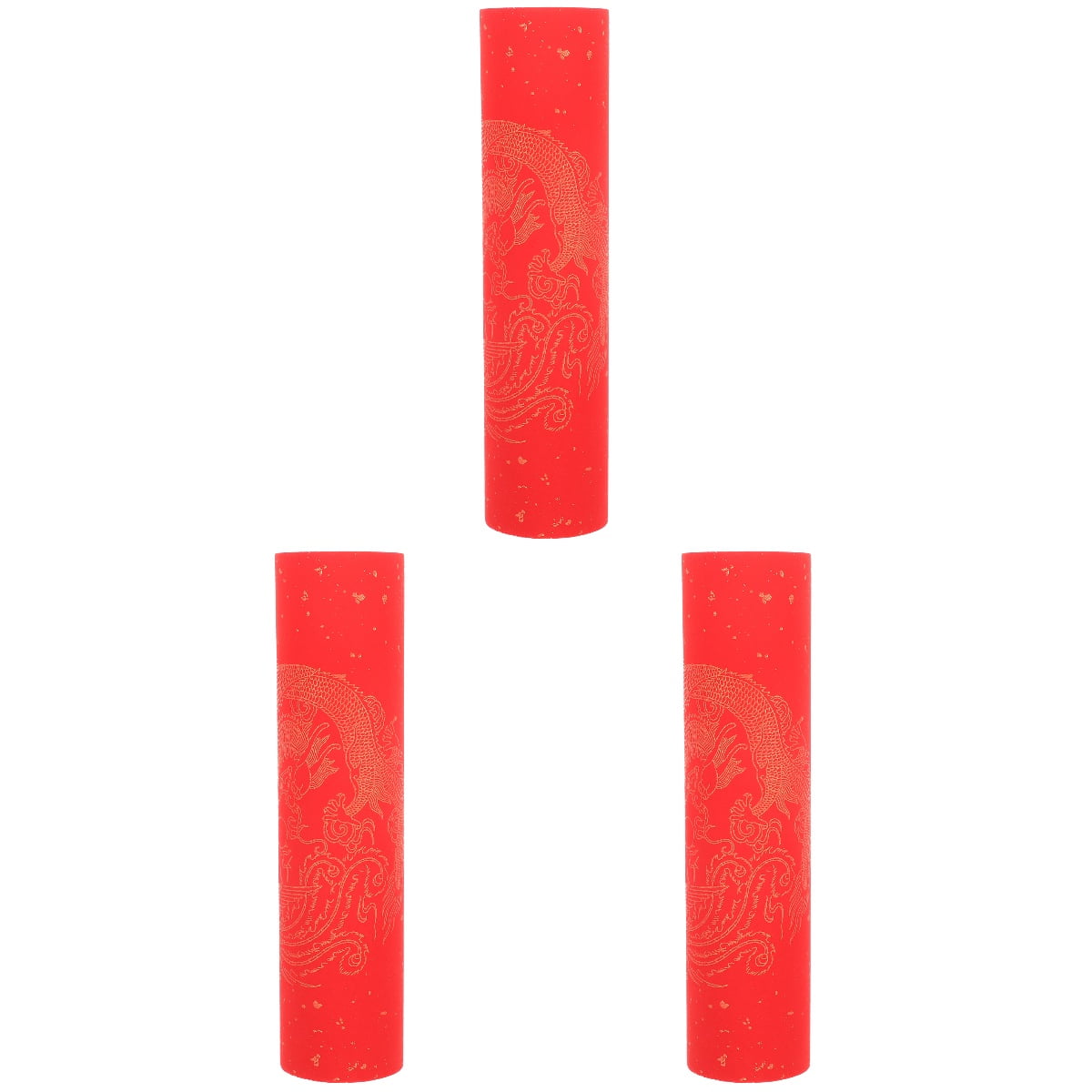 Jiyike 3 Rolls of Calligraphy Red Paper Chinese Blank Paper Party ...