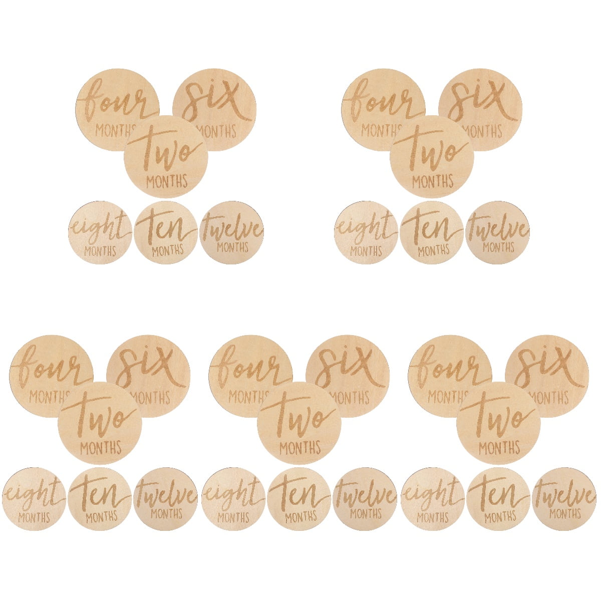 Jiyike 30 pcs Baby Monthly Milestone Marker Monthly Milestone Discs ...