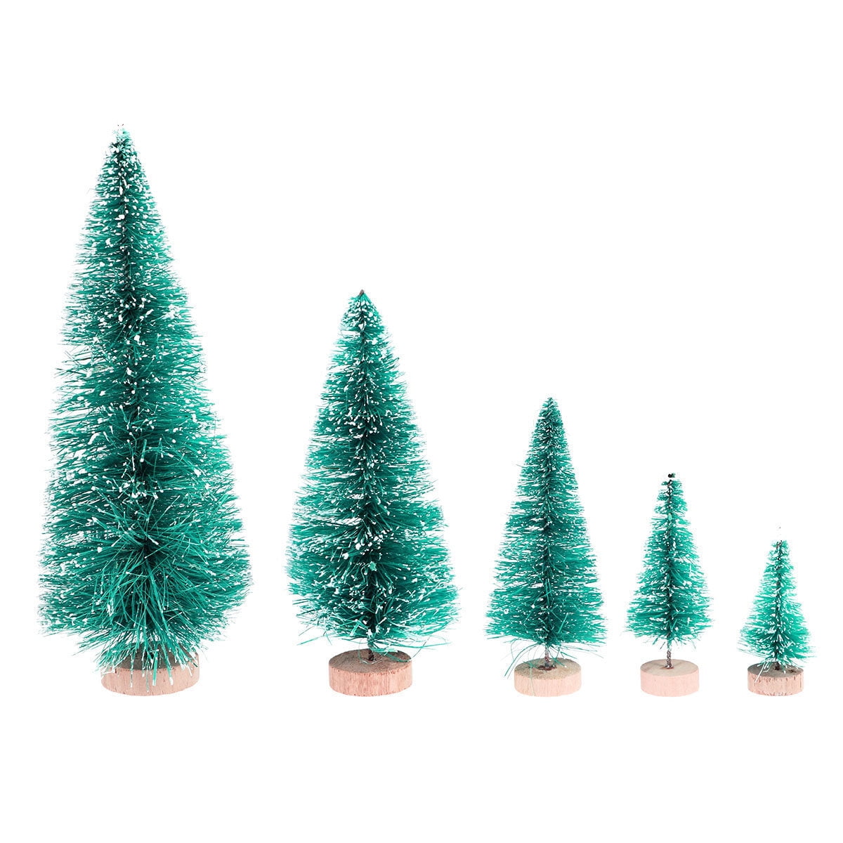 Jiyike 36PCS Mini Christmas Tree Ornaments Pine Trees Models Miniature ...