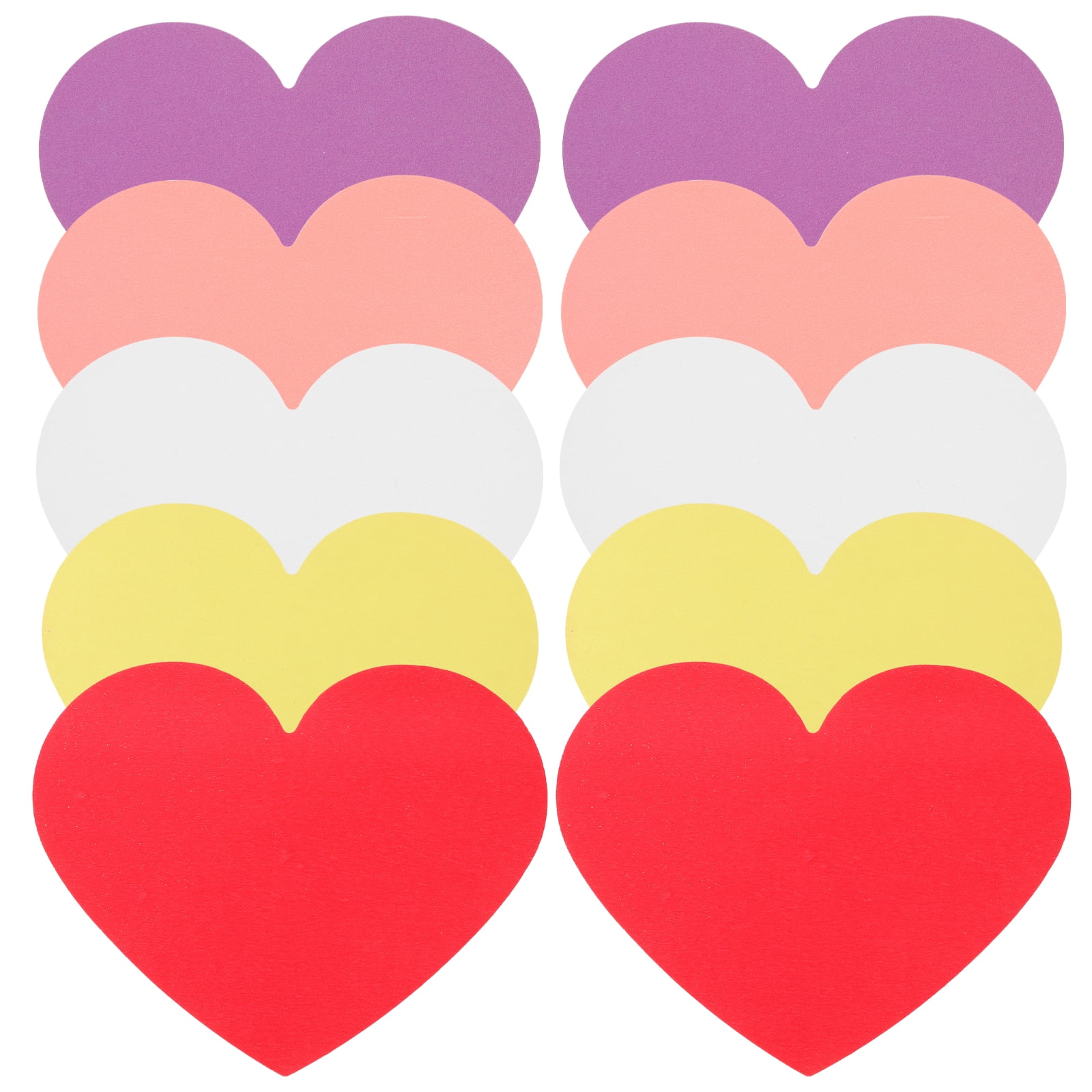 Jiyike 40Pcs Heart Shape Blank Cards Valentine's Day Greeting Cards ...