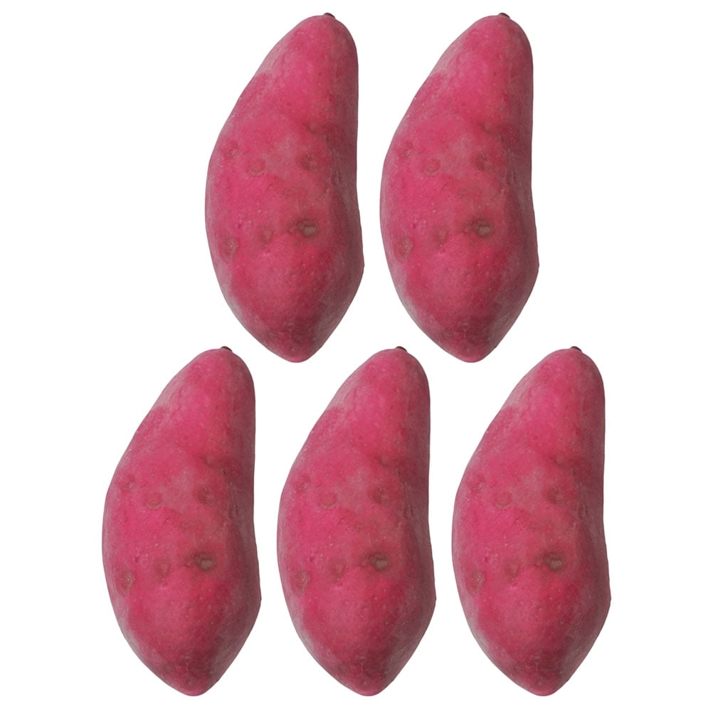 Jiyike 5pcs Artificial Sweet Potato Lifelike Fake Sweet Potato Foam ...