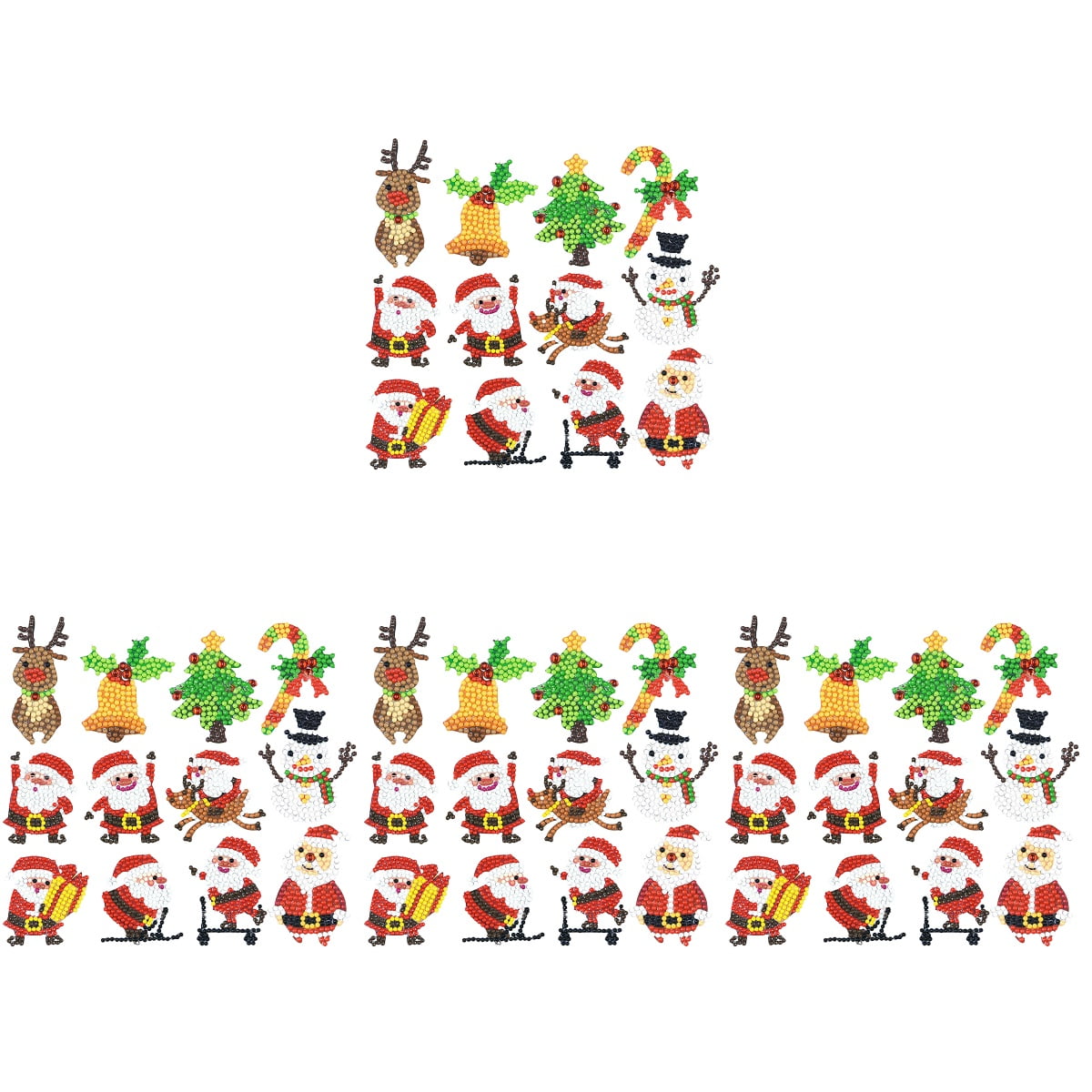 Jiyike 8 Sheets of Diamond Drawing Stickers Children Diamond Sticker ...