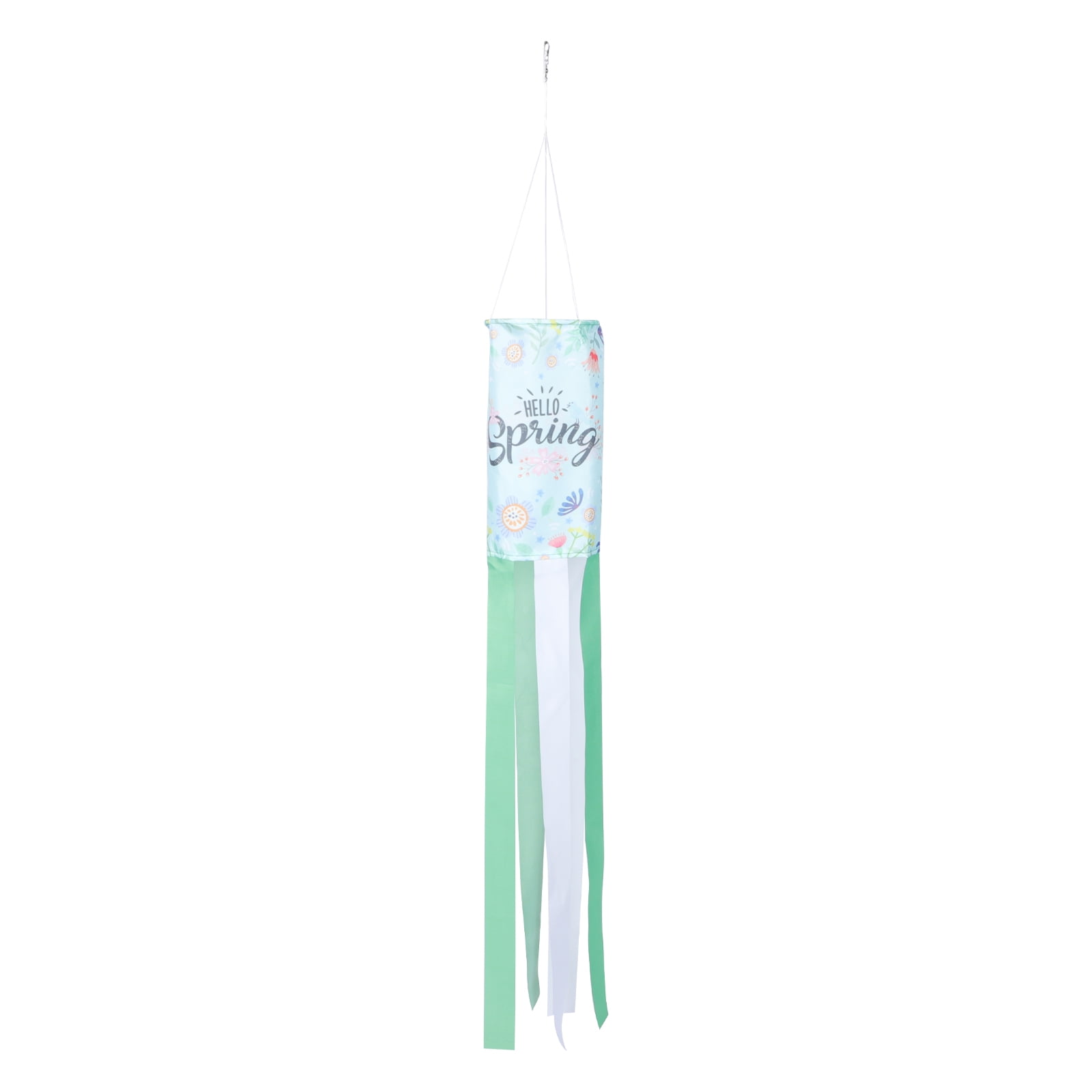 Jiyike Hello Spring Outdoor Windsock Flag Garden Spring Windsock ...