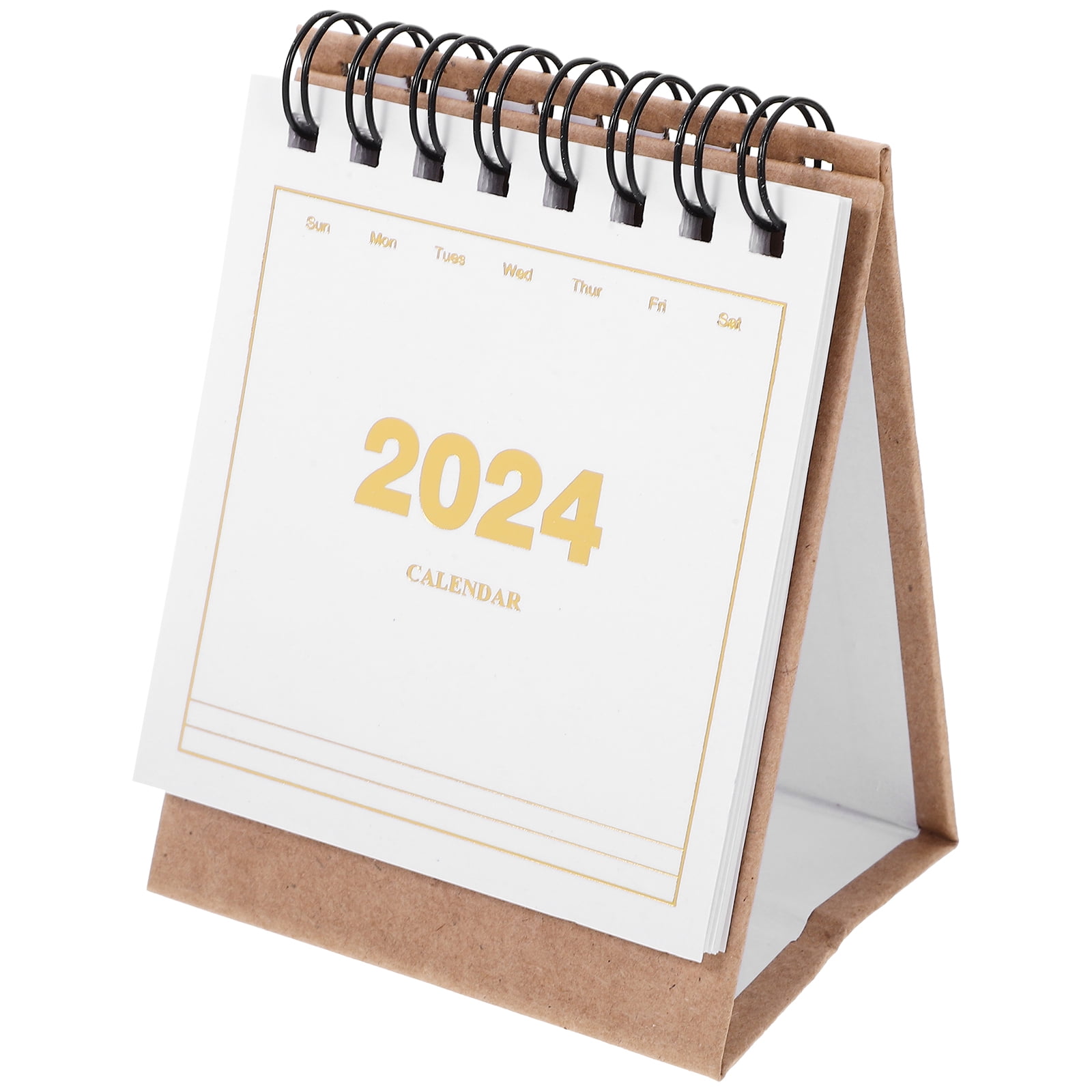 Jiyike Mini Calendar 2024 Tabletop Small Calendar Decorative Desk ...