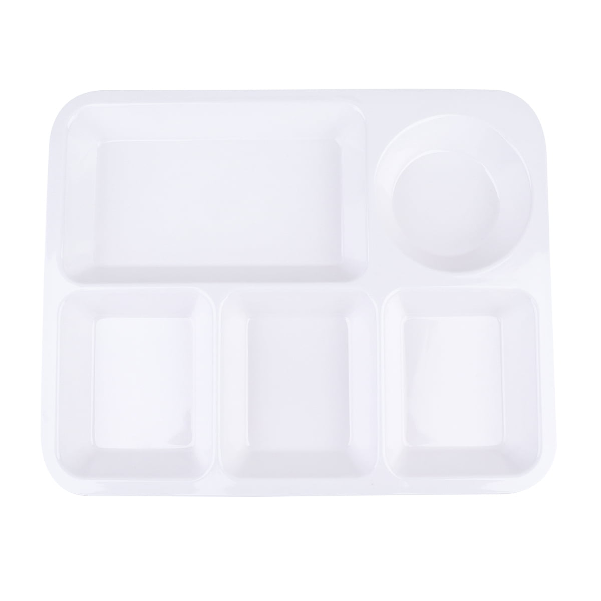 Masteelf Plastic Separating Dish Divided Compartments Plate Antifall ...