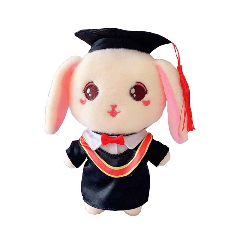 Jiyike Plush Rabbit Stuffed Bunny with Graduation Cap and Gown ...