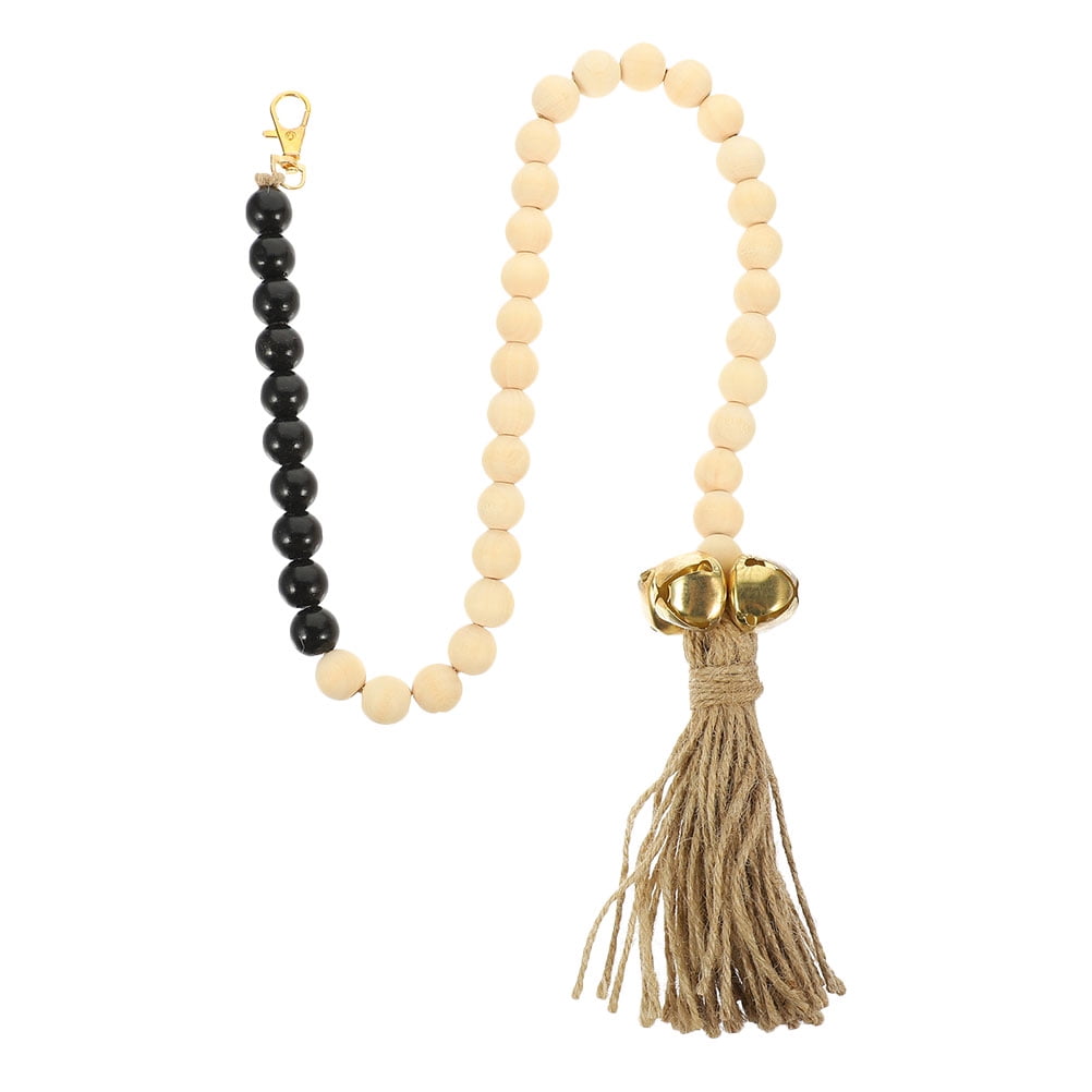 Jiyike Rustic Beading Dog Bell Wooden Bead Dog Door Bell for Potty ...