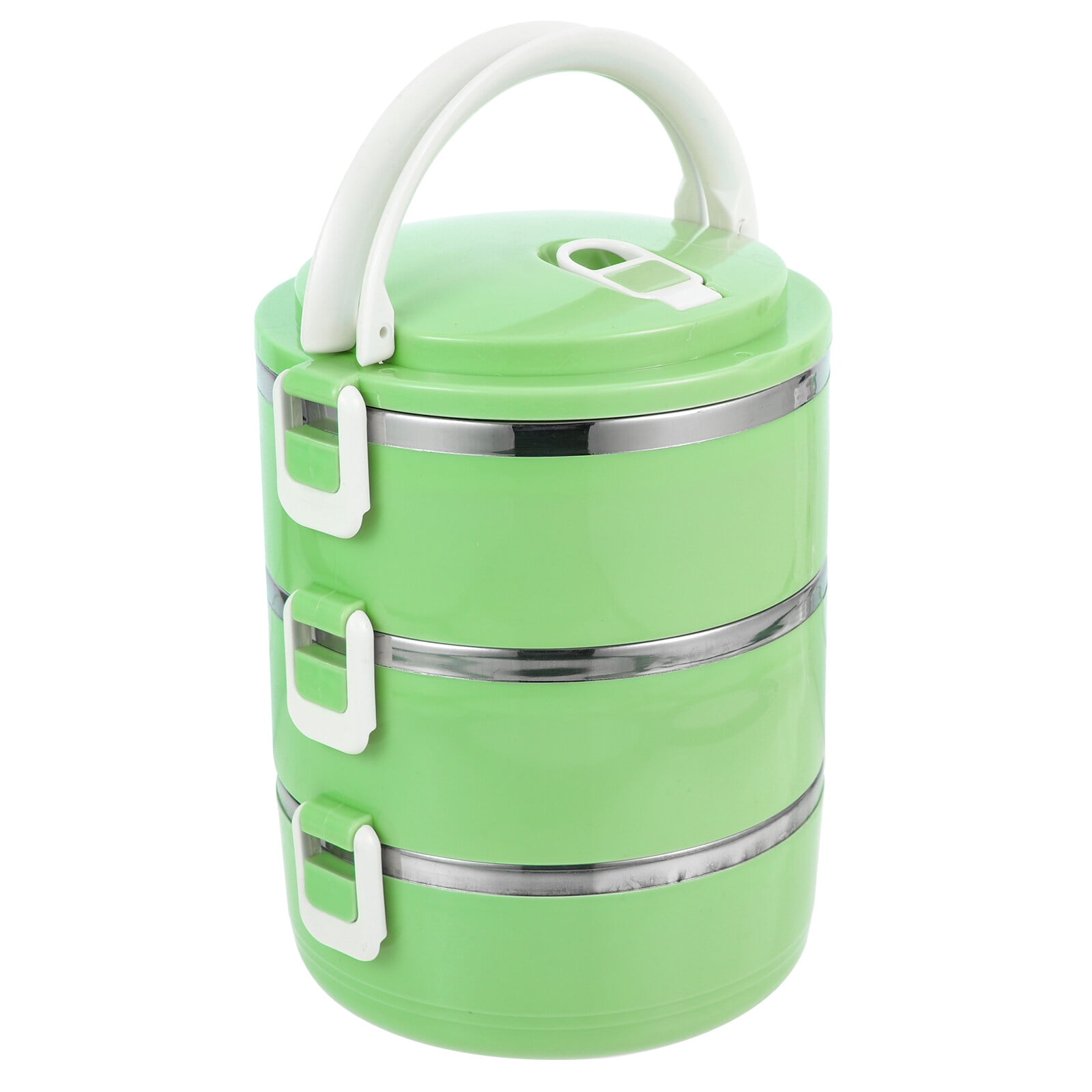 Jiyike Stackable Lunch Box Stainless Steel Bento Box 3 Tier Lunch Holder Portable Lunch Box ...