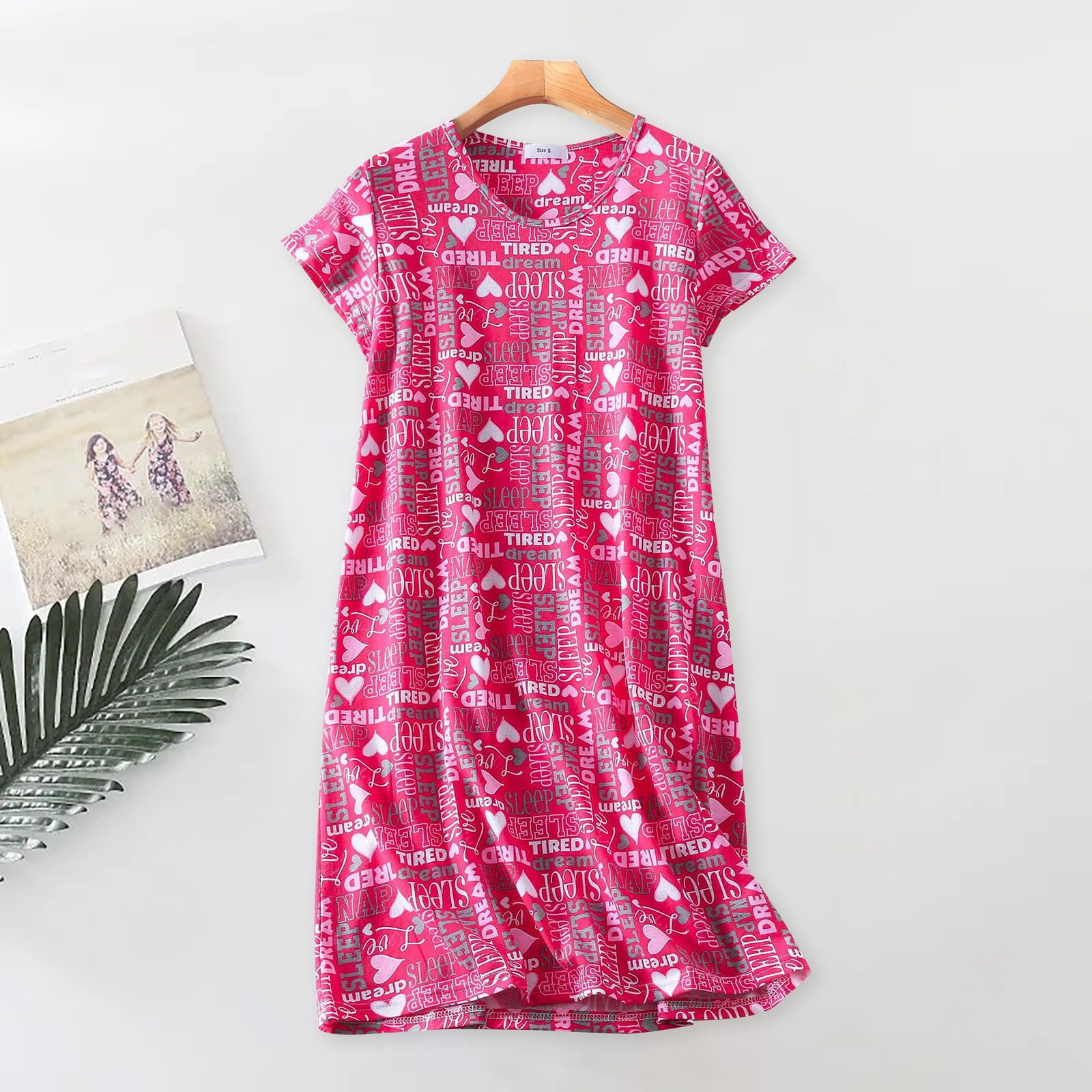 Jiyugala Nightgowns for Women Cotton Sleep Shirts Womens Nightgown ...