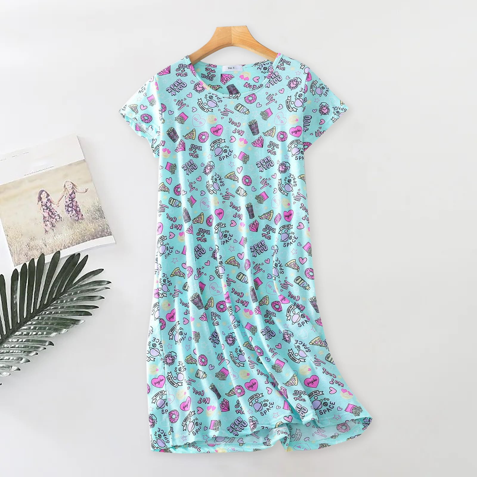 Jiyugala Nightgowns for Women Cotton Sleep Shirts Womens Nightgown ...