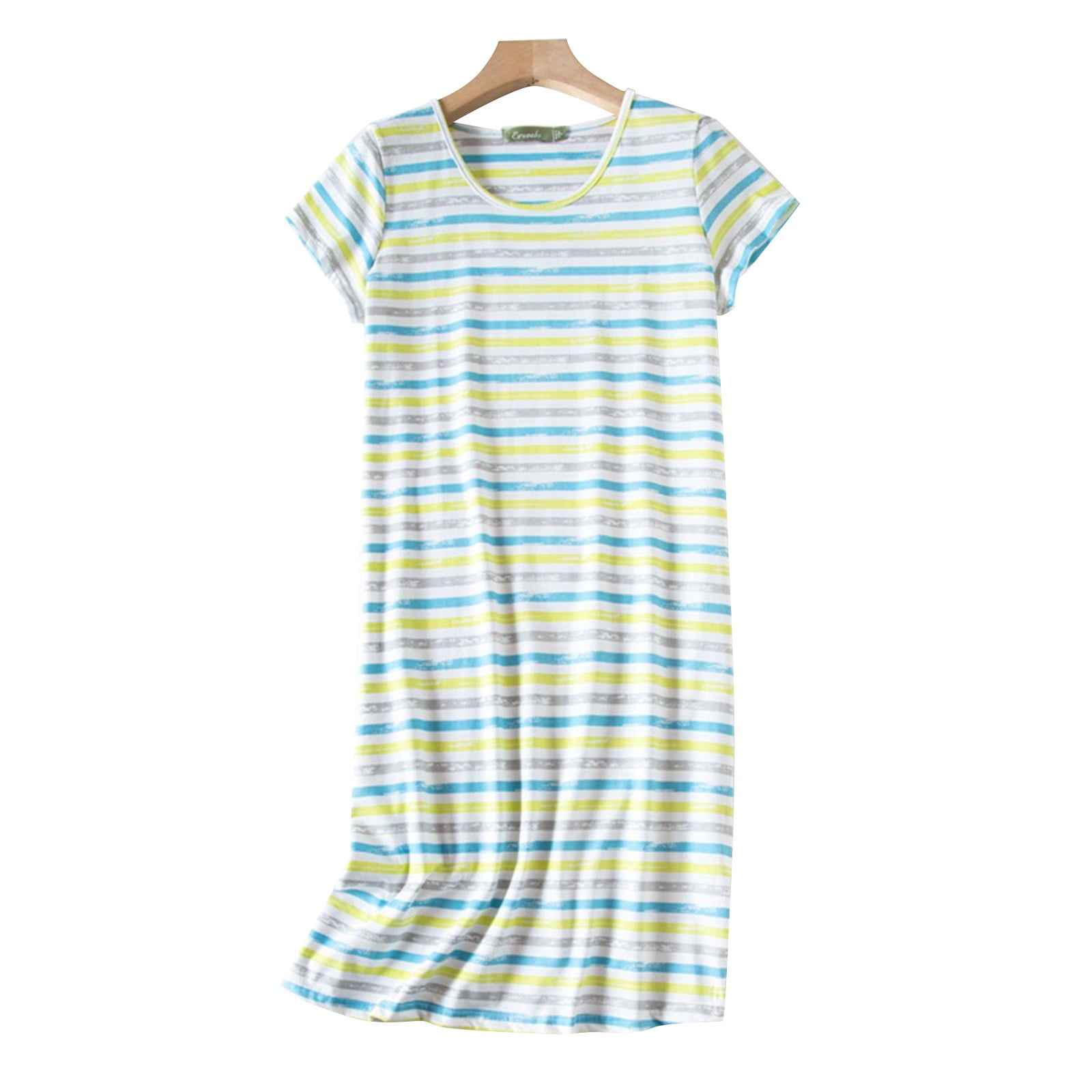 Jiyugala Nightgowns for Women Cotton Sleep Shirts Womens Nightgown ...