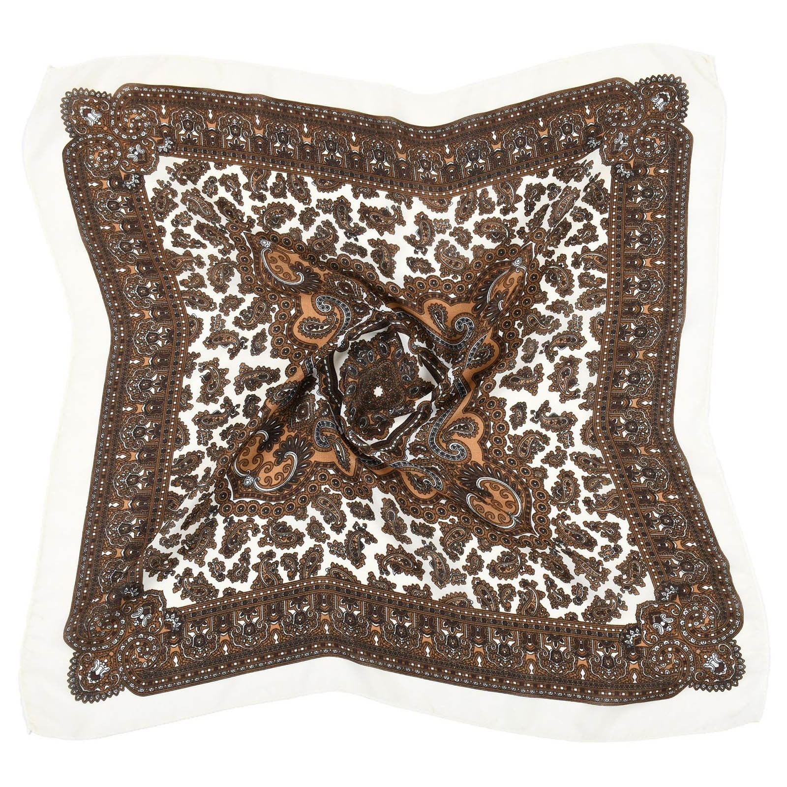Jiyugala Silk Scarf Women Lady Cashew Printing Scarf Vintage Bandanas ...