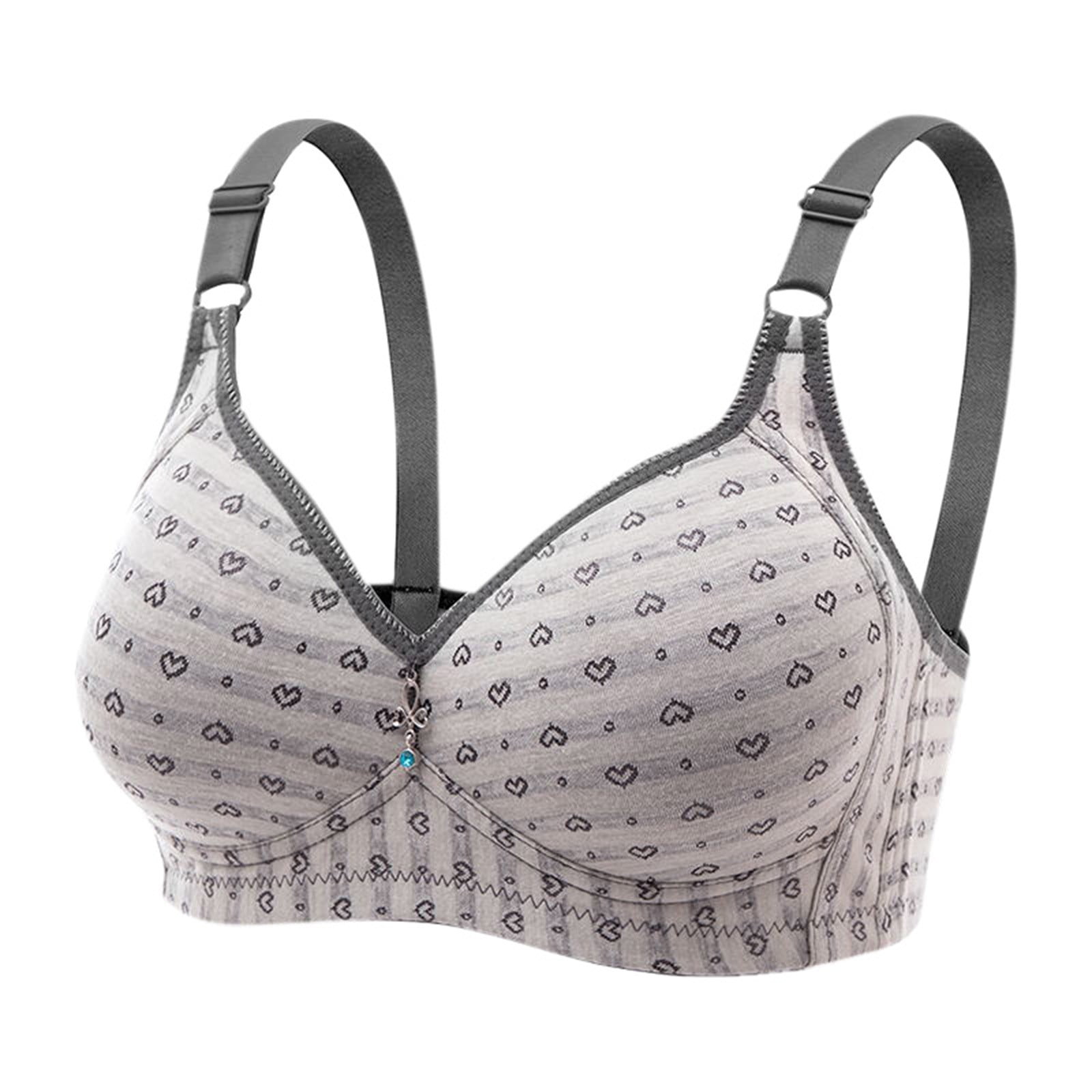 Jiyugala Workout Sports Bra for Womens Plus Size Without Steel Rings ...