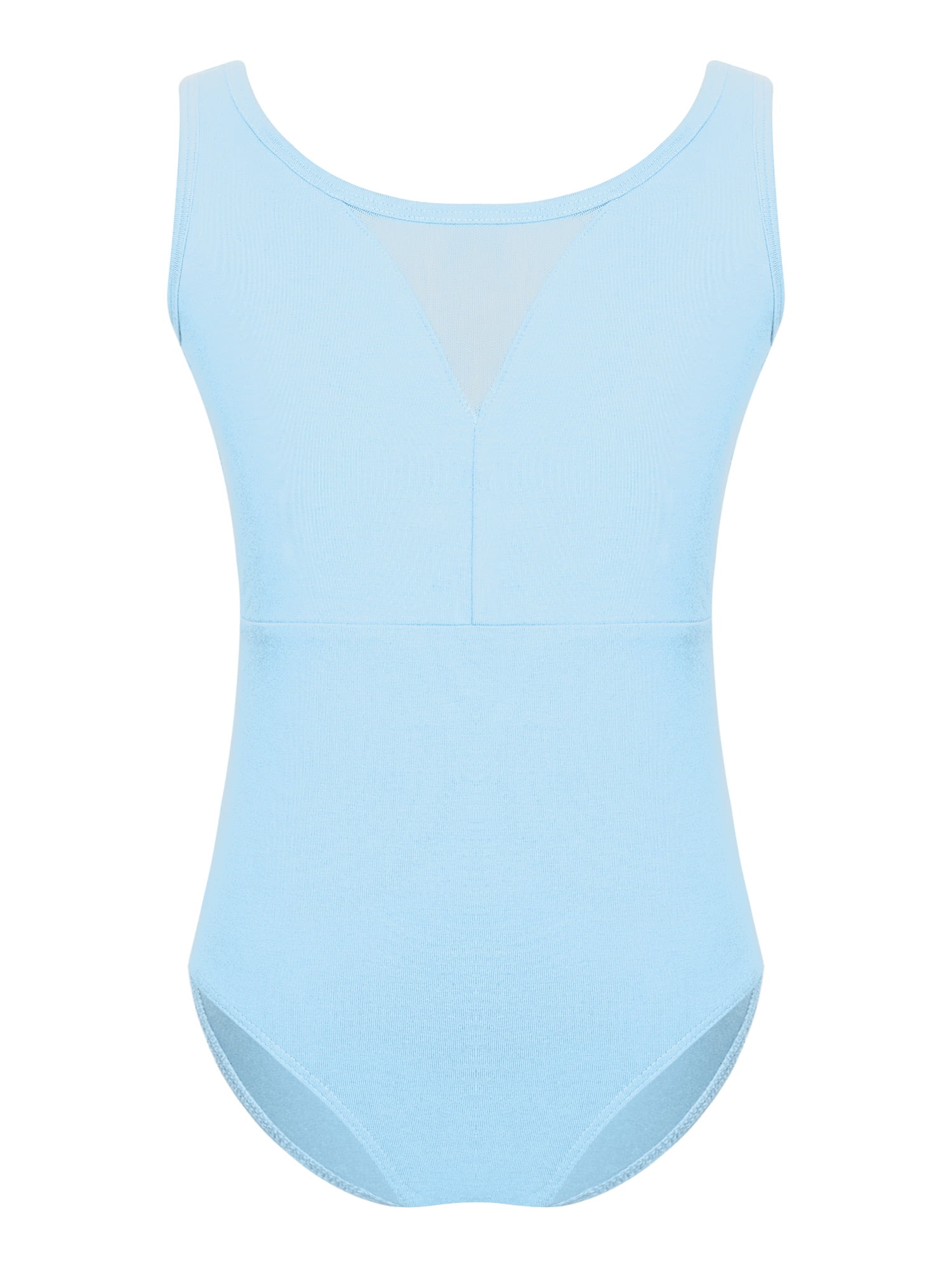 Jizyo Kids Girls Gymnastics Leotards Round Neck Sleevesess Leotard ...