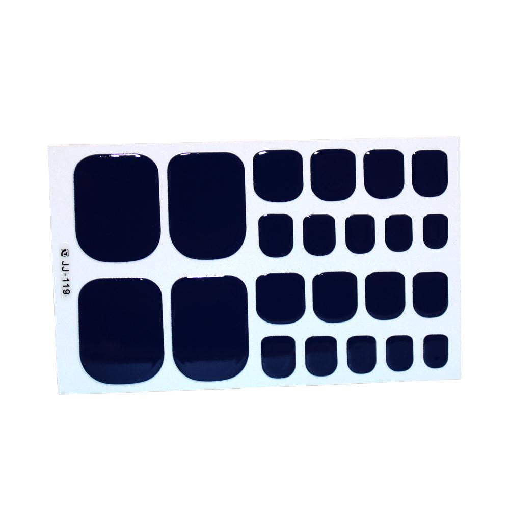 Jj-119 Nail Art Pure Color Foot Stickers Toenail Stickers 22 Small ...