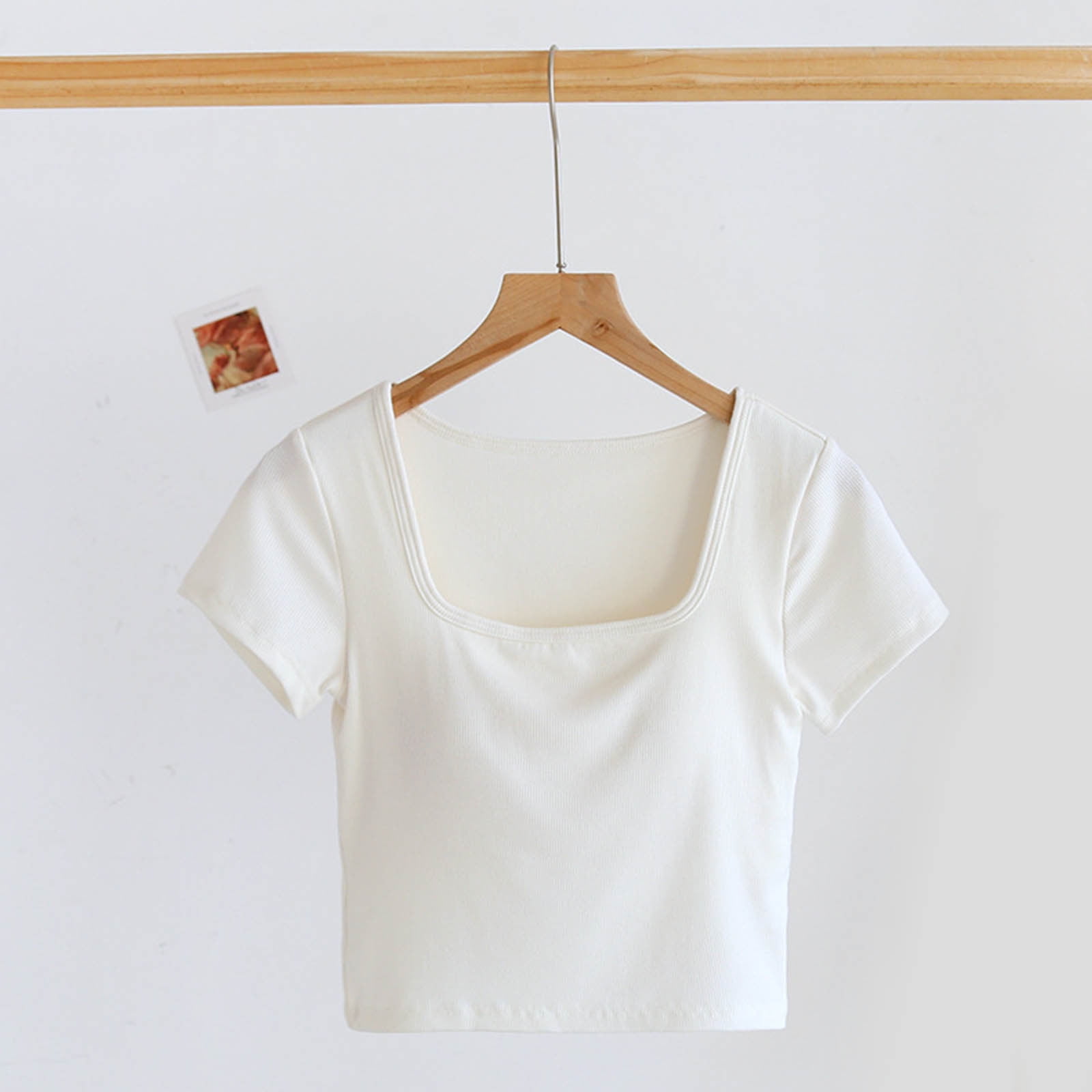 Jjayotai Women's Crop Tops, Slim Fitted Ribbed Shirts, Cropped Tees ...