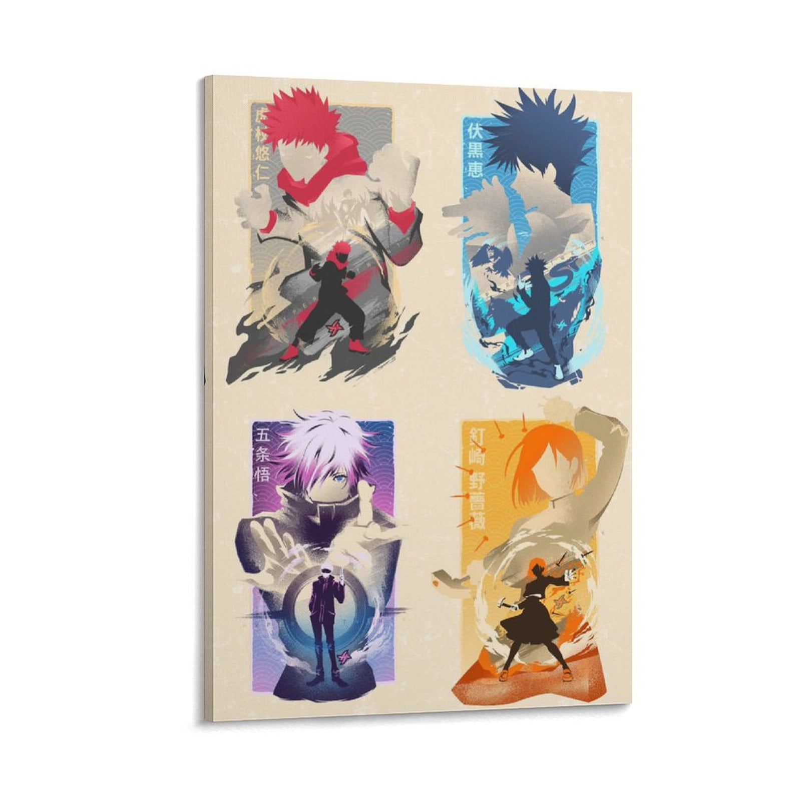 Jjk Poster Anime Artworks Canvas Poster Room Aesthetic Wall Art Prints ...