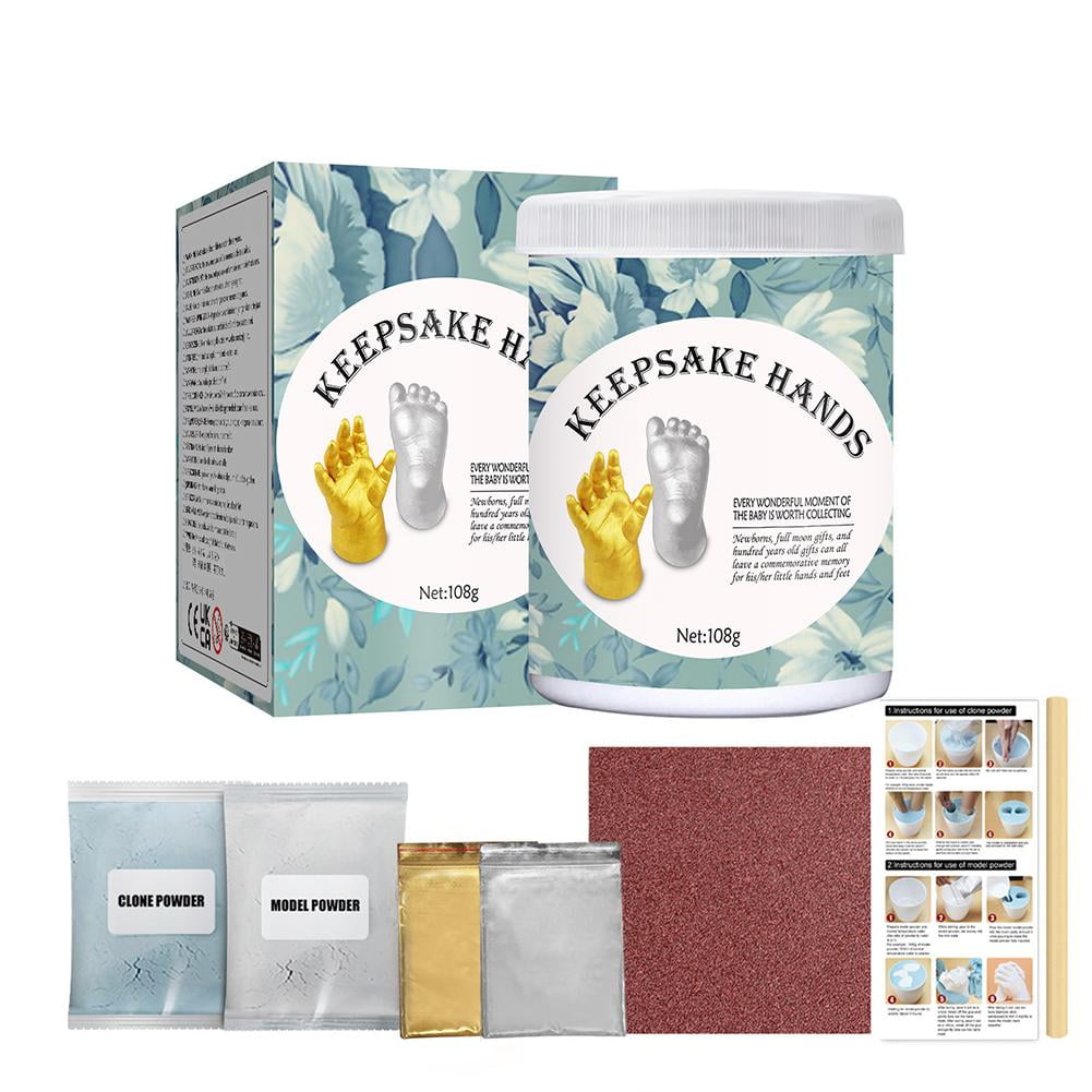 Jkapagzy 3D Baby Hand Casting Kit DIY Plaster Molding Sculpture Kit ...