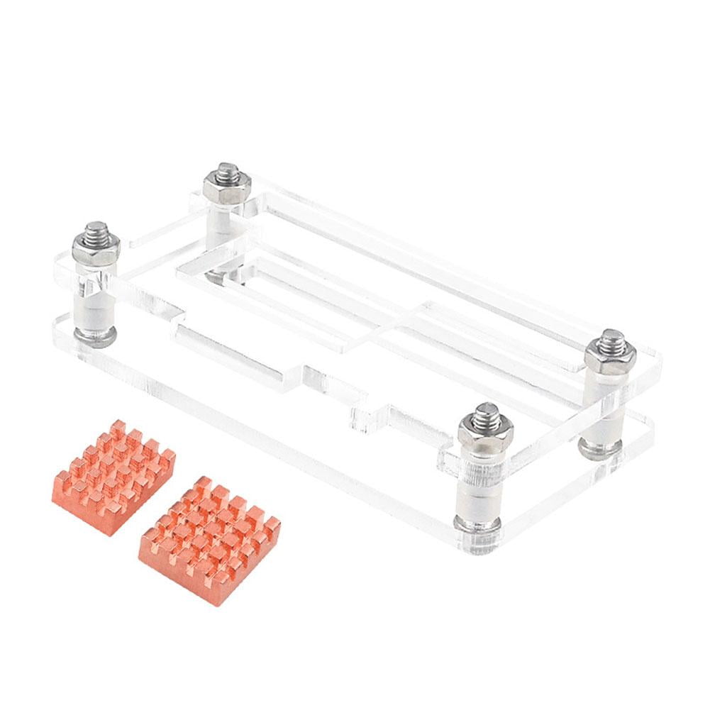Jkapagzy For Orange Pi Zero 2W Acrylic Case Transparent Shell Heat Sink ...