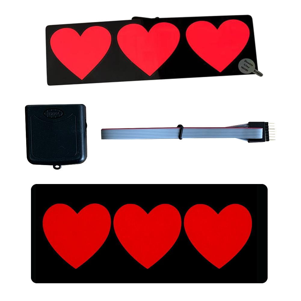 Jkapagzy Take Care 4Heart Car Glow Panel LED Sticker Light Auto ...