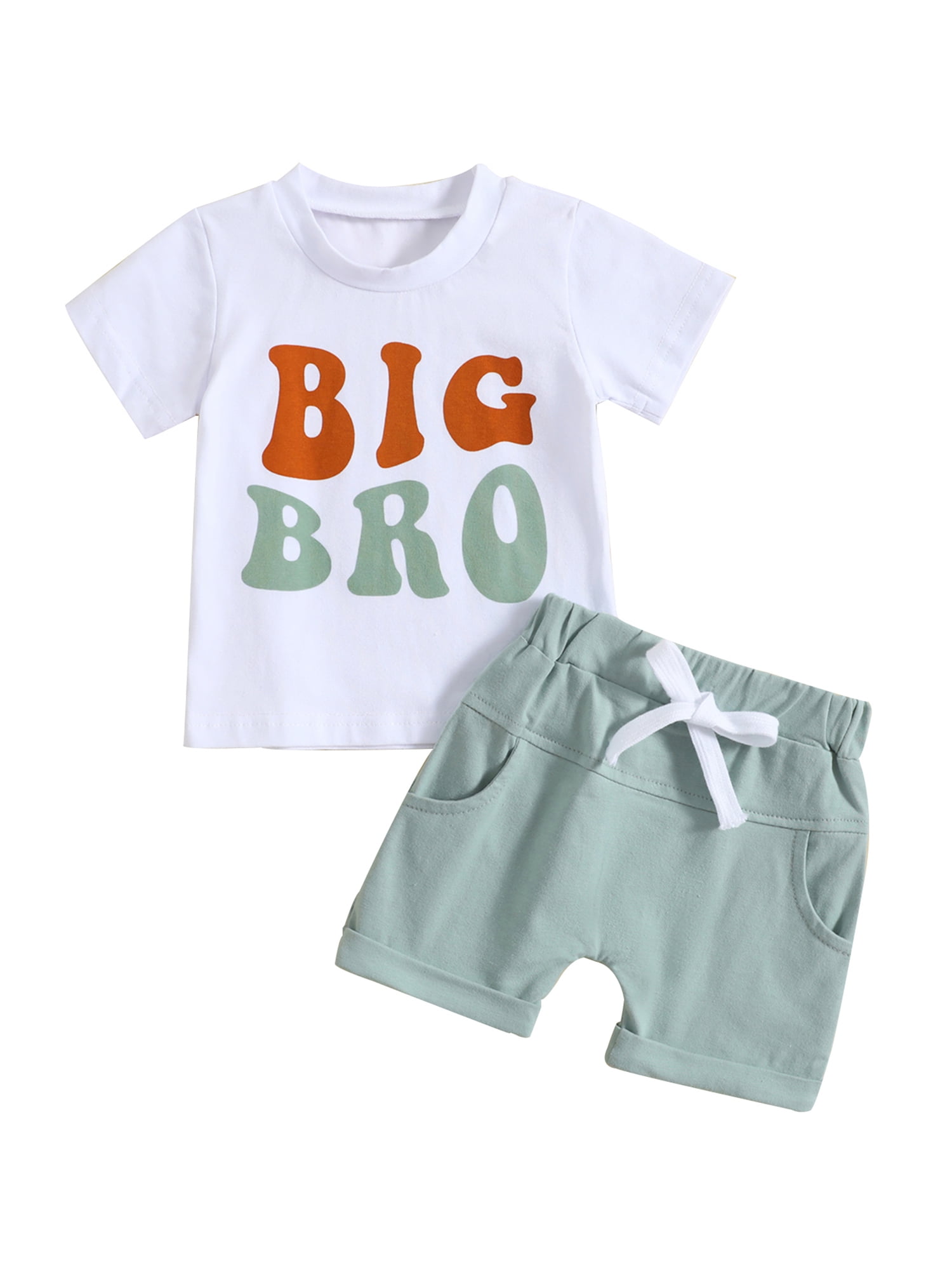 Jkerther Big Brother Little Brother Matching Outfit Set Toddler Baby ...