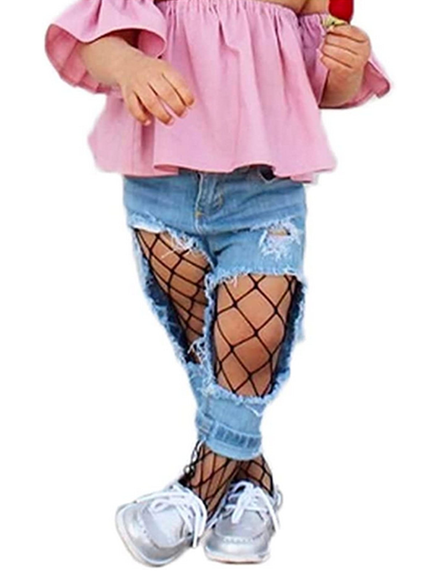 Jkerther Children Little Girls Hollow Out Fishnet Pantyhose Tights ...