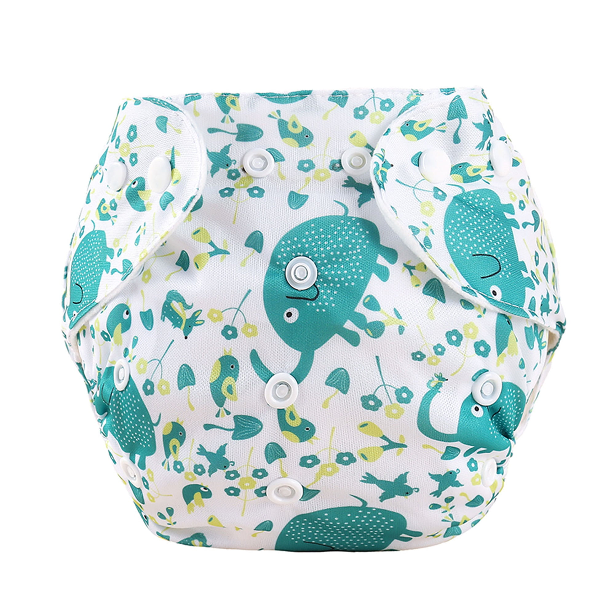 Jkerther Reusable Swim Diaper Cartoon Print Buttons Adjustable Baby ...