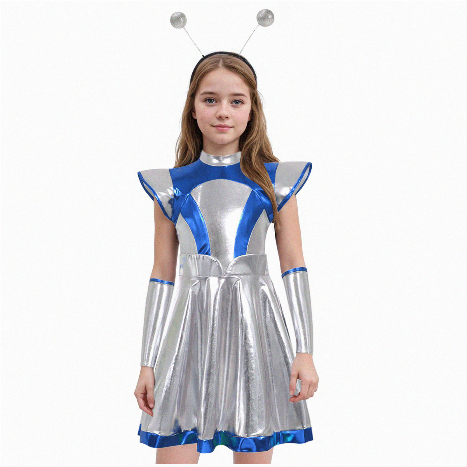 Jkety Halloween Outfits for Girls Kids Girls Halloween Alien Cosplay ...