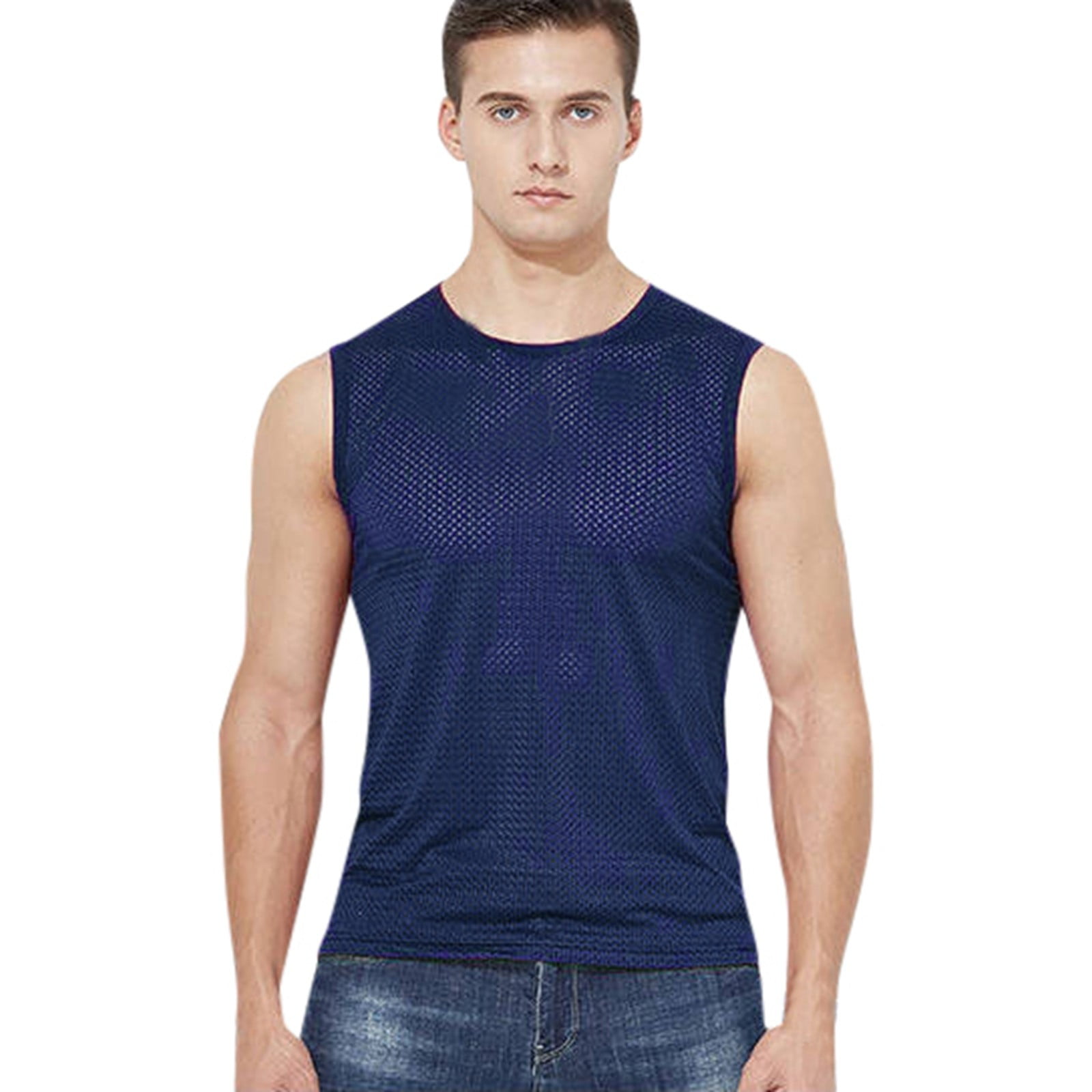 Jkety Sleeveless Shirts for Men Sleeveless Tops for Men Men's Tech ...