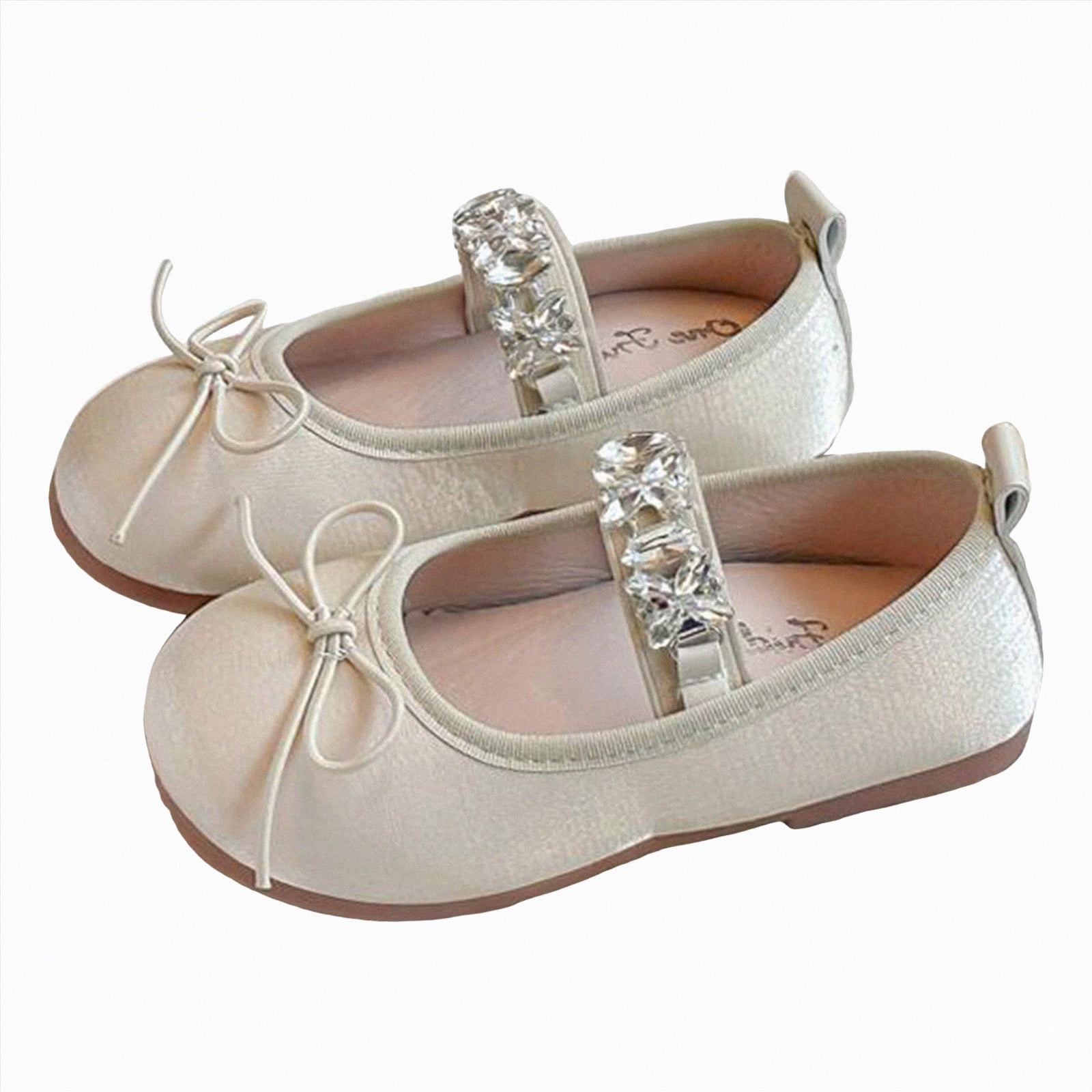 Jkety Toddler Girls Dress Shoes Little Girls Mary Janes Ballerina Flats ...