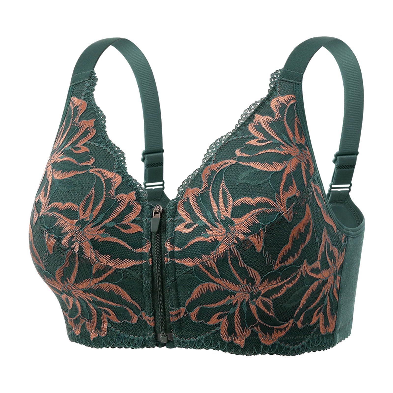 Jkety Women's Bra Racerback Front Closure Bras Plunge Underwire Tshirt ...