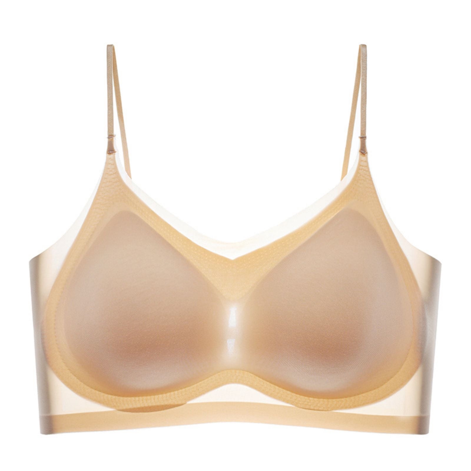 Jkety Women's Double Support Wireless, Lace Bra with Stay-in-Place ...