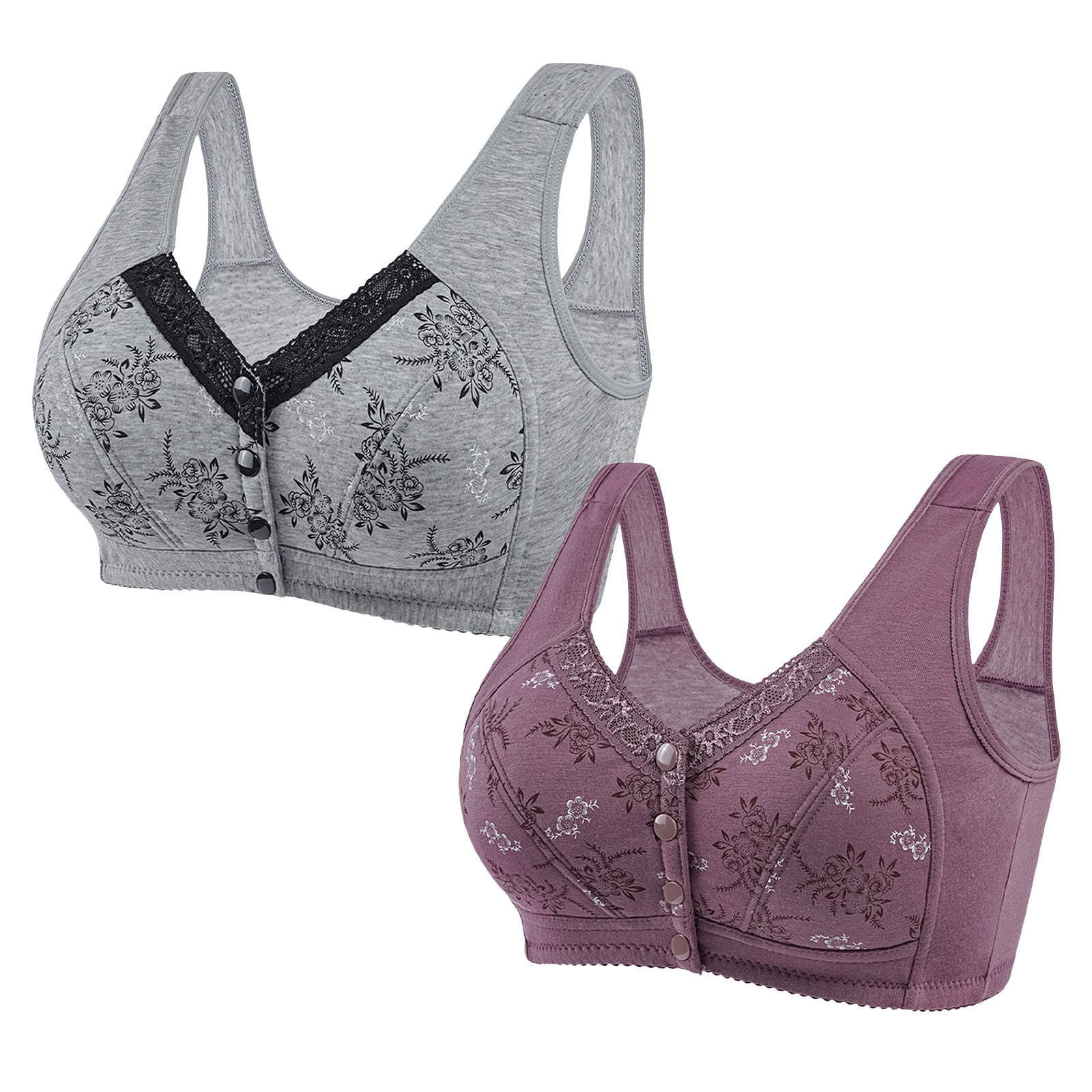 Jkety Women's Seamless Stretch Wireless Lightly Lined Convertible ...