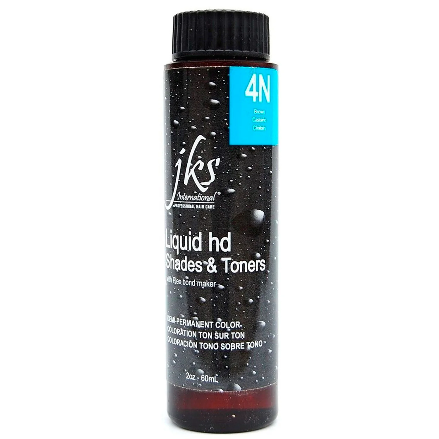 Jks International Liquid HD Shades & Toners 4N Brown Demi-Permanent ...