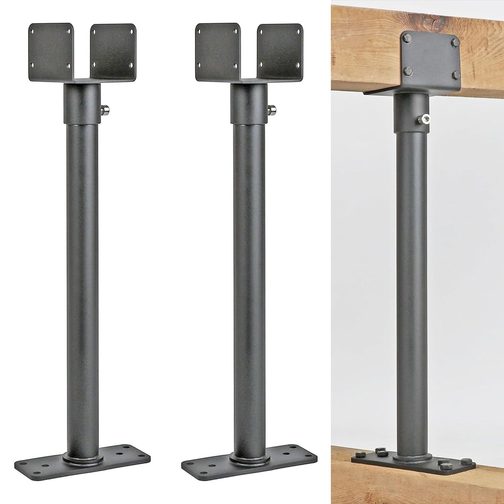 Jkung 1/2Pcs Roof Riser Brackets Rustproof Corrosion Resistant Saddle ...