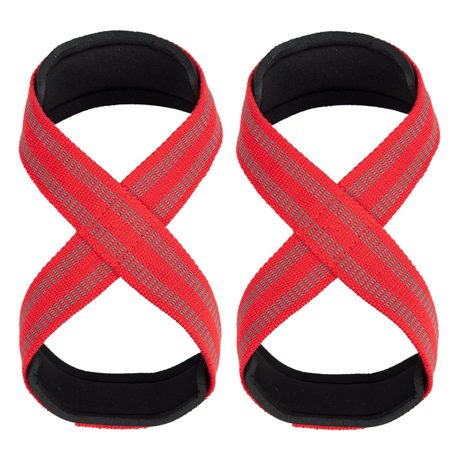 Jkung 1 Pair Figure 8 Lifting Strap Men Women Anti-Slip Padded ...