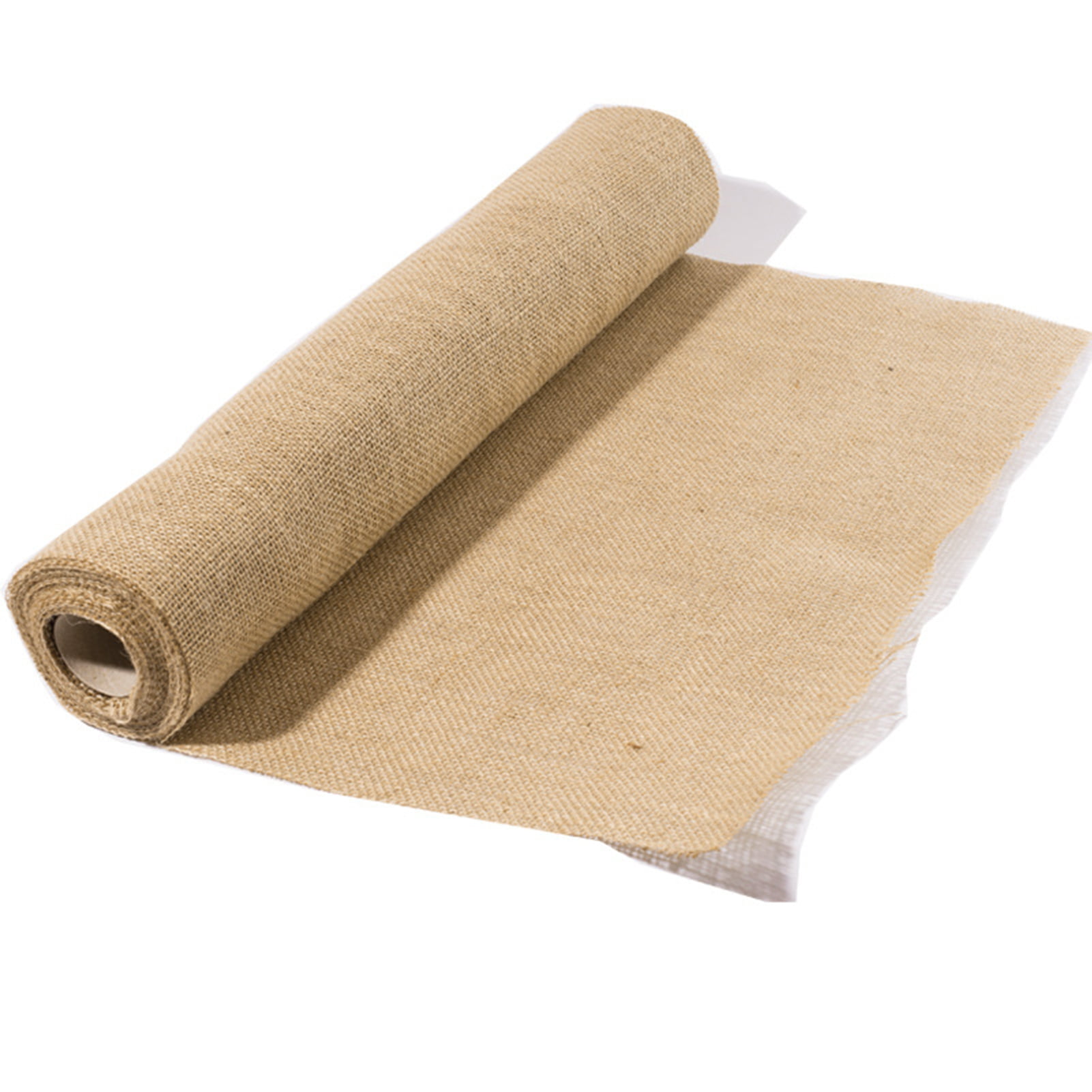 Jkung 1 Roll Linen Fabric Natural Flax Fiber Fabric Roll 4.5m Long ...